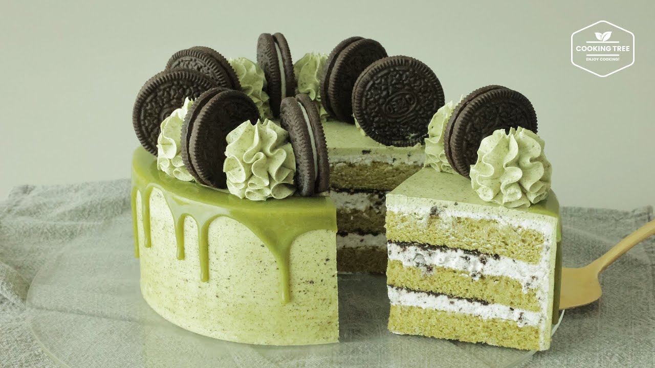 Green Tea Oreo Cake