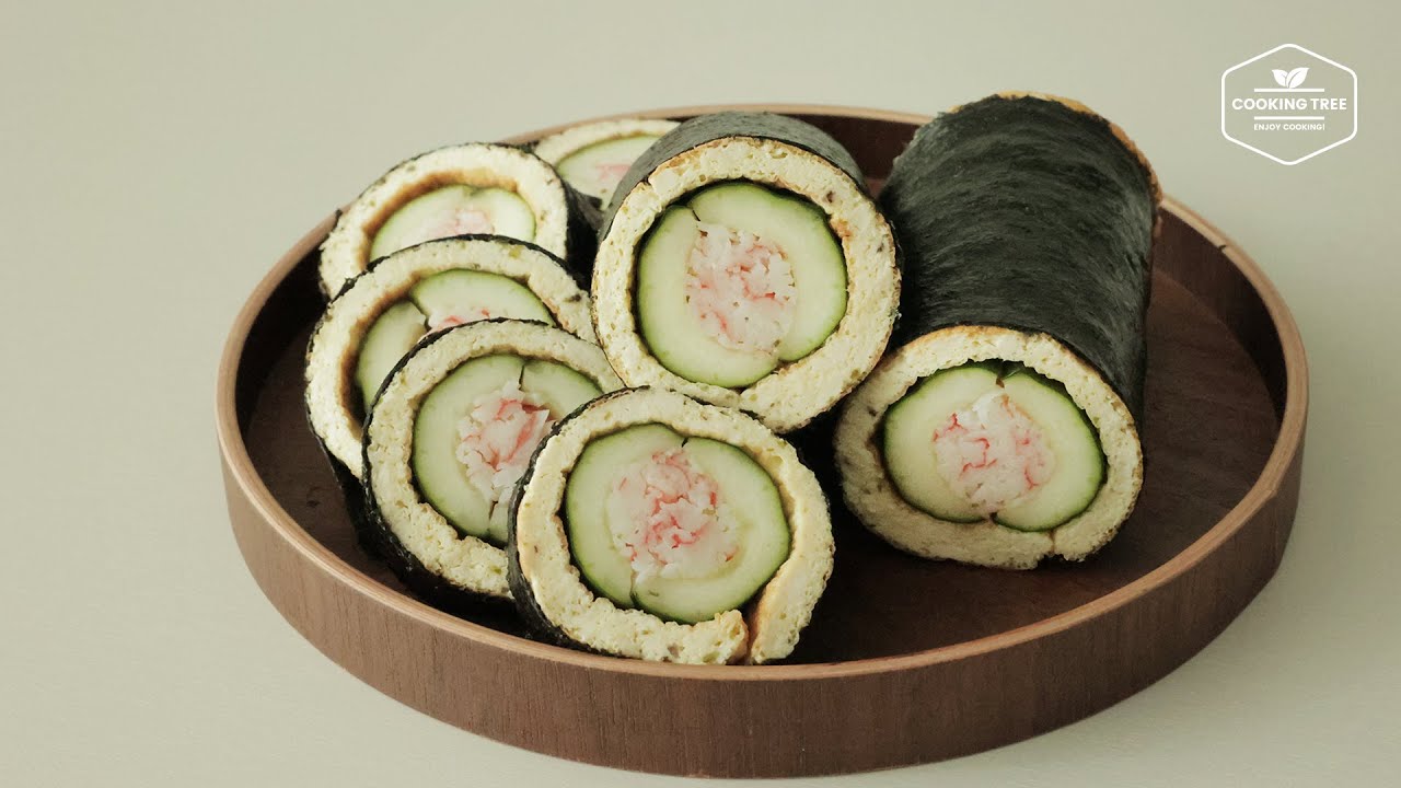 Cucumber Egg Tofu Gimbap Recipe